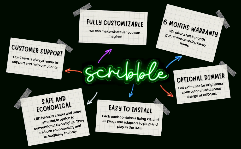 Einstein the Genius – Scribble - LED Neon signage